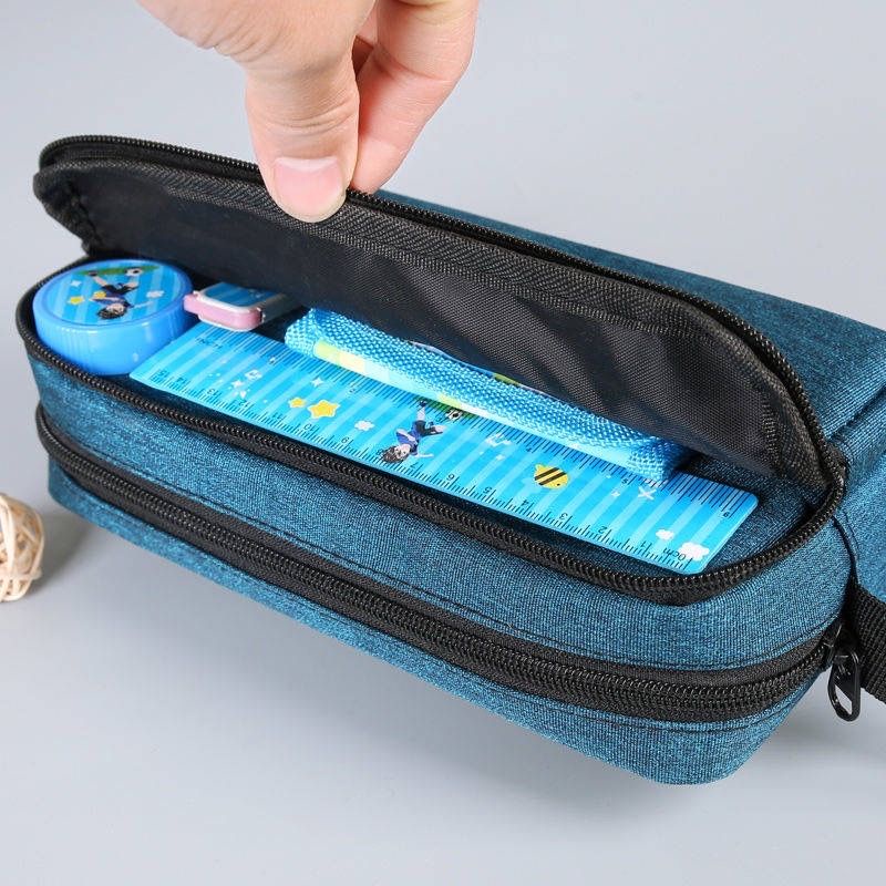 Large Capacity Pencil Case Student Adult Multilayer Long Pencil Case ...