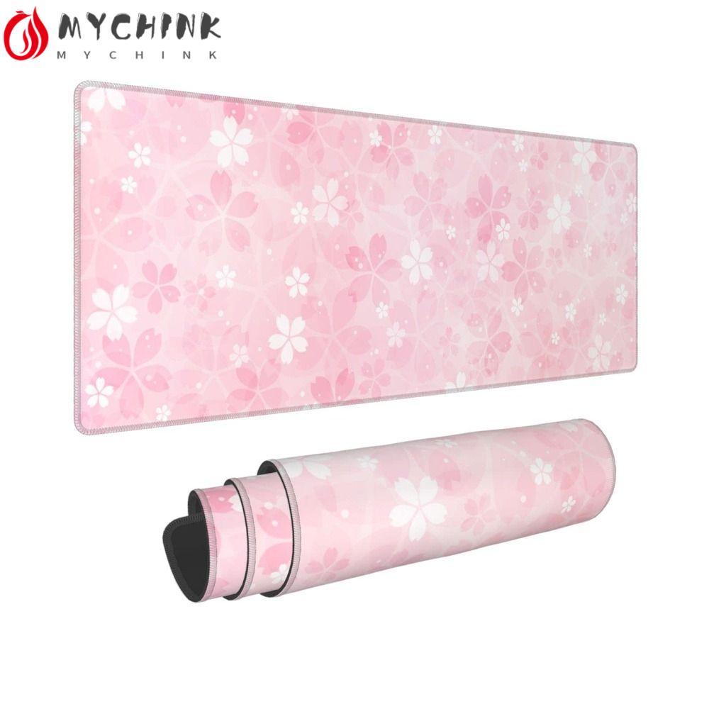 CHINK Mice Mat, Pink Cherry Blossom Gaming Mouse Pad, Stitched Edges ...