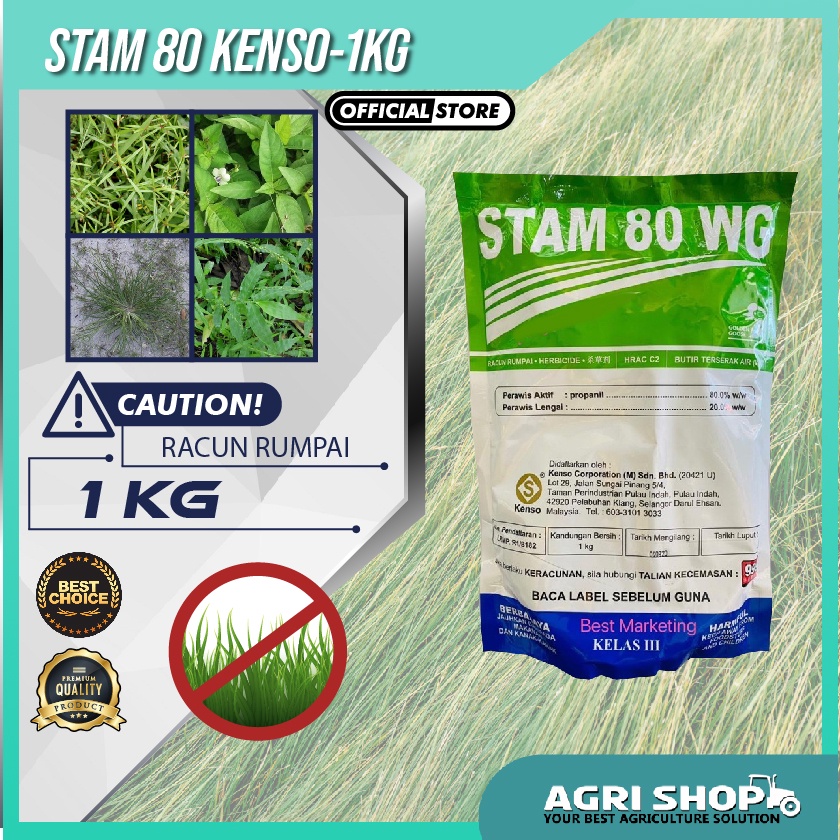 Agrishop 1KG Kenso Stam 80 WG Racun Butir Terserak Air WG Water ...
