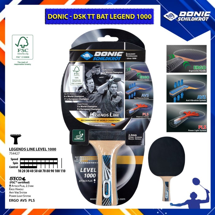 Original DONIC SCHILDKROT Legend line 1000. Ping Pong Table Tennis Bat | Shopee Malaysia