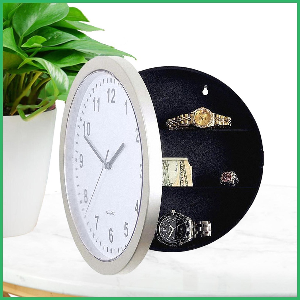 Vintage Wall Clock Safe Box Creative Hidden Secret Storage Box Cash ...