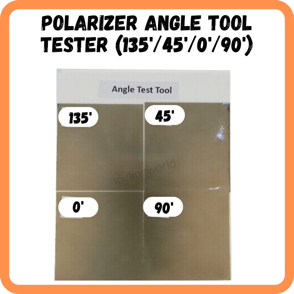 Polarizer Angle Tool 0/45/90/135 Degree Tester For LCD LED Monitor PC ...