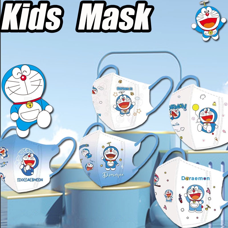 Children's Disposable Mask with Cartoon Doraemon 3D Design and ...