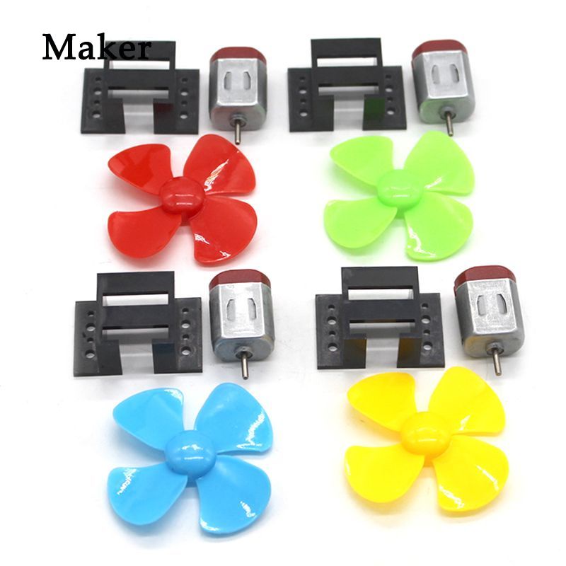 DC Micro 130 Gear Motor with Fan Blade SMAll Propeller 3V for Arduino ...