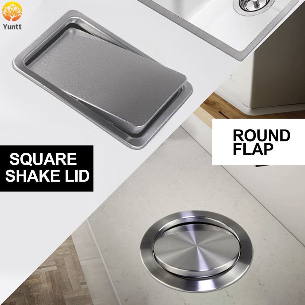 new Stainless Steel Flap Flush Recessed Built-in Balance Swing Flap Lid ...