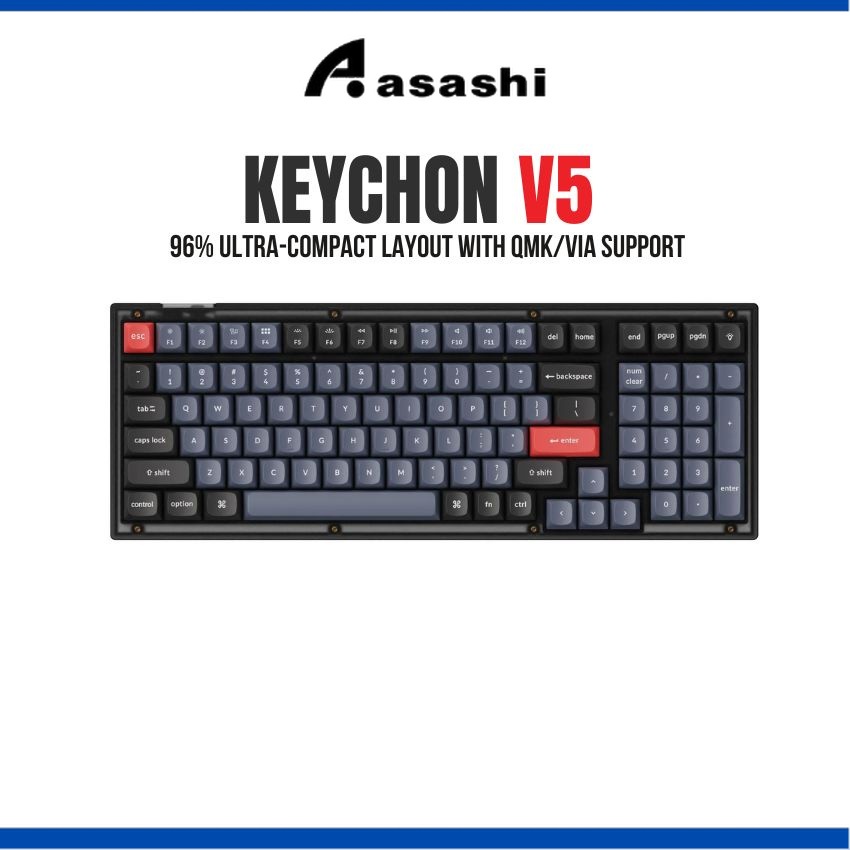 Keychron V5 1800 Compact Layout Design QMK/VIA Support Wireless ...