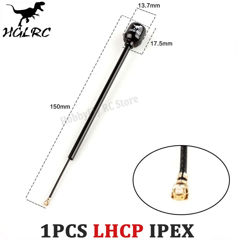 HGLRC Mini Long Range Hammer Antenna Mini RHCP LHCP Spin SMA IPEX MMCX ...