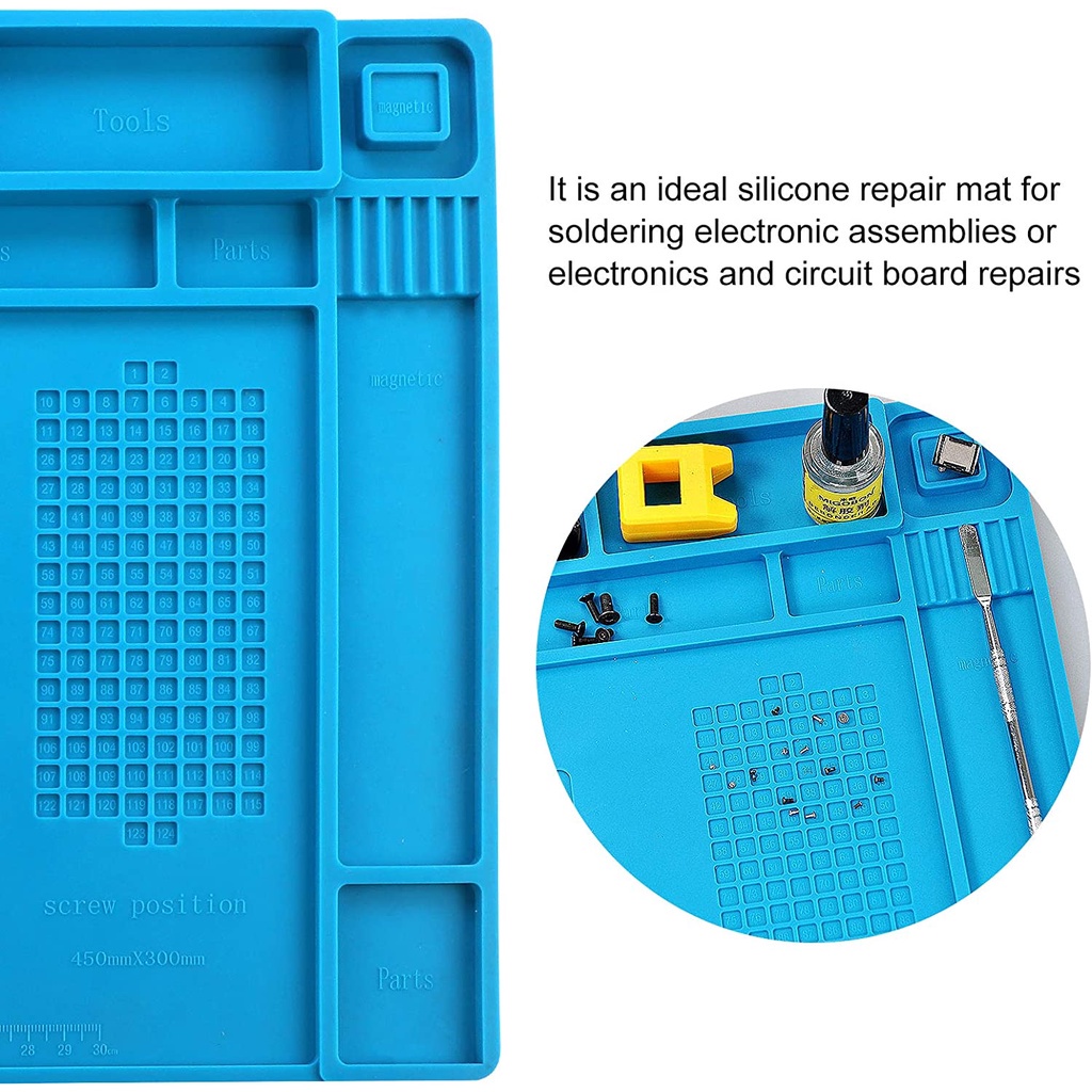 🇲🇾READY STOCK 45x30CM Silicone Phone Repair Mat Heat Insulation with ...