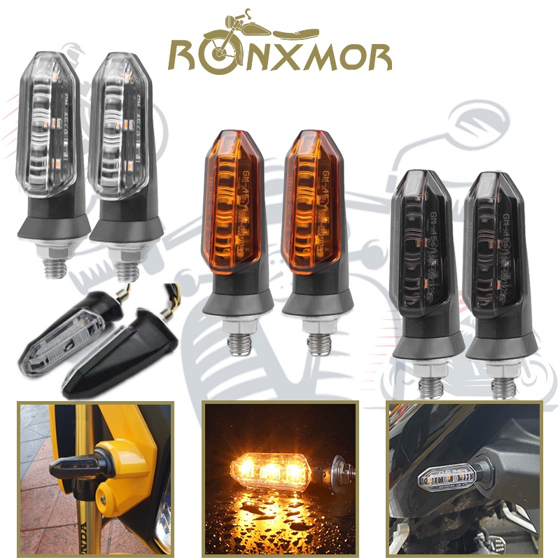 8mm Mini Motorcycle Led Turn Signal Lights Amber Flashing Light Blinker Turn Signal Lamp 12v