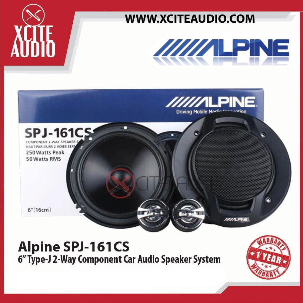 Alpine SPJ-161CS Component Speakers Alpine SPJ-161CS 6-Inch 2-Way Car ...