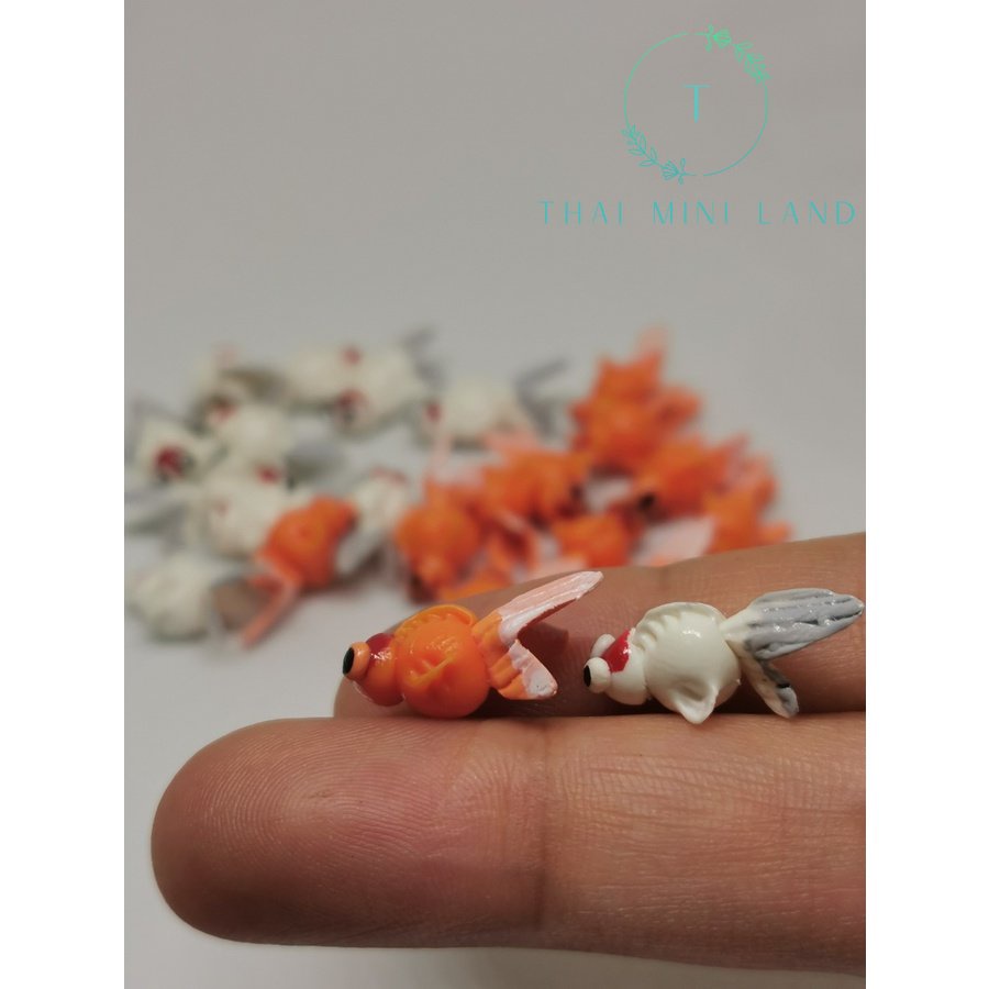 Goldfish Miniature Clay Fish Animals Miniatures Decorations | Shopee ...