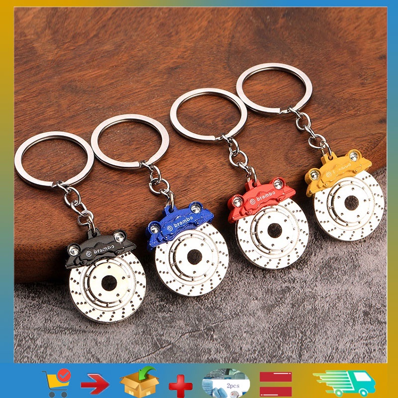 (In stock) car key chain, Brembo brake disc caliper key chain ...