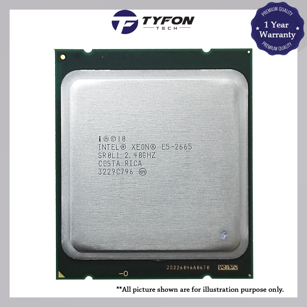 Intel Xeon E5-2665 CPU Processor (20M Cache, up to 2.40 GHz) 8 Cores 16 ...