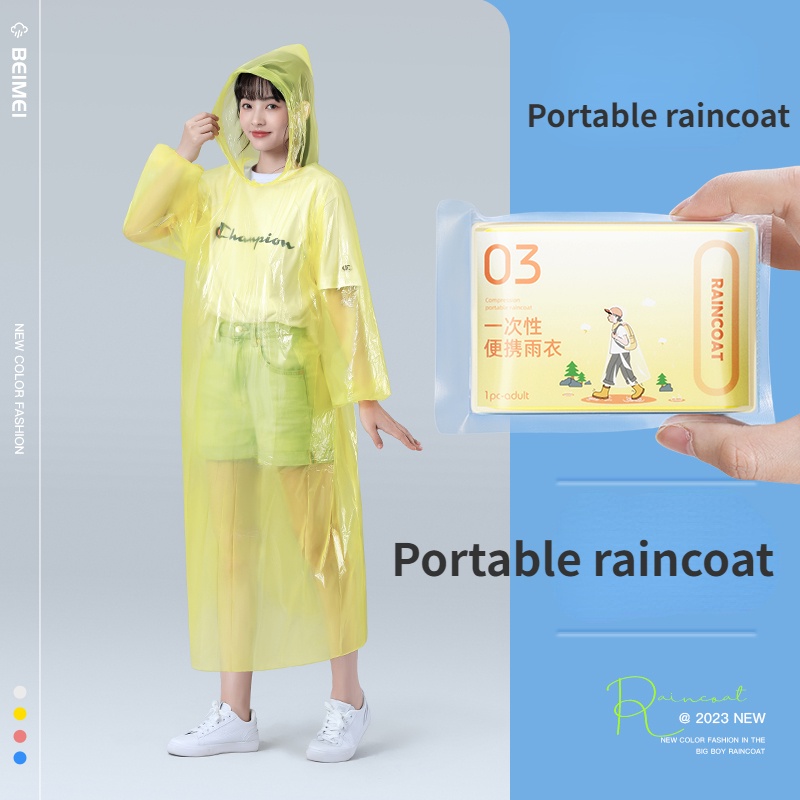 Mini Disposable raincoat Portable Raincoat Adult Children Convenient ...