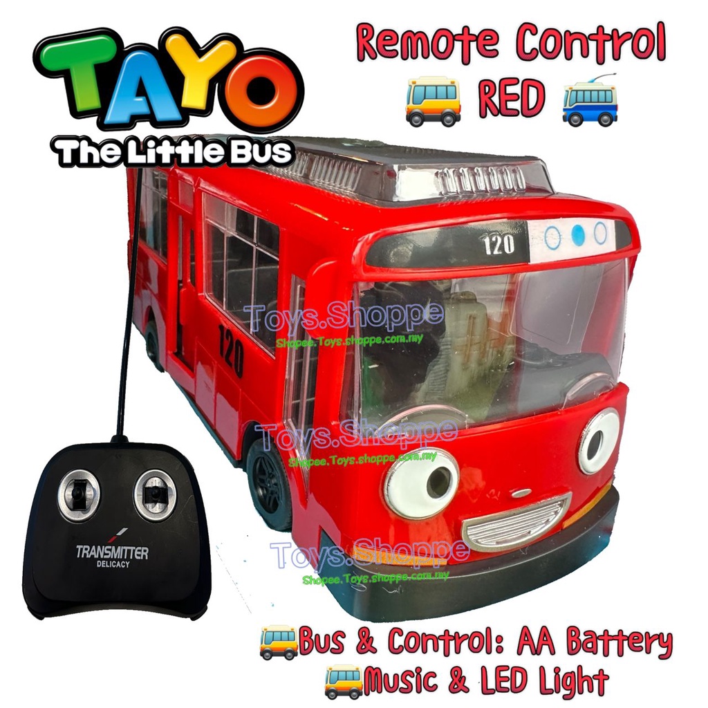 Toy Car Remote Control Tayo Bus Rc Bus Tayo Lights And Sound Tayo Bus Bas With Mainan Budak ...