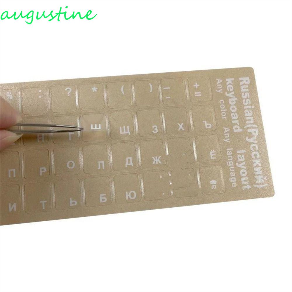 AUGUSTINE Keyboard Stickers Laptop Accessories For PC English Hebrew ...