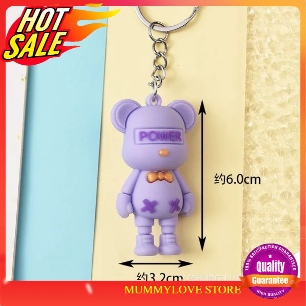 Cute Classic Bearbrick Astronaut Keychain Bag Accessories Car Key Chain ...