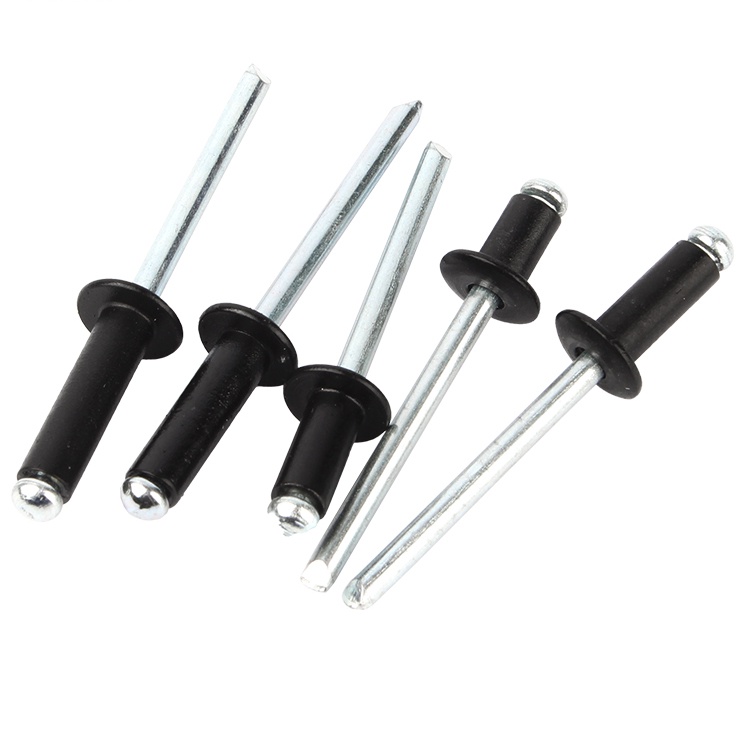 [KZS-] Aluminum Rivets Open Type Round Head Core Rivets Black Rivets ...