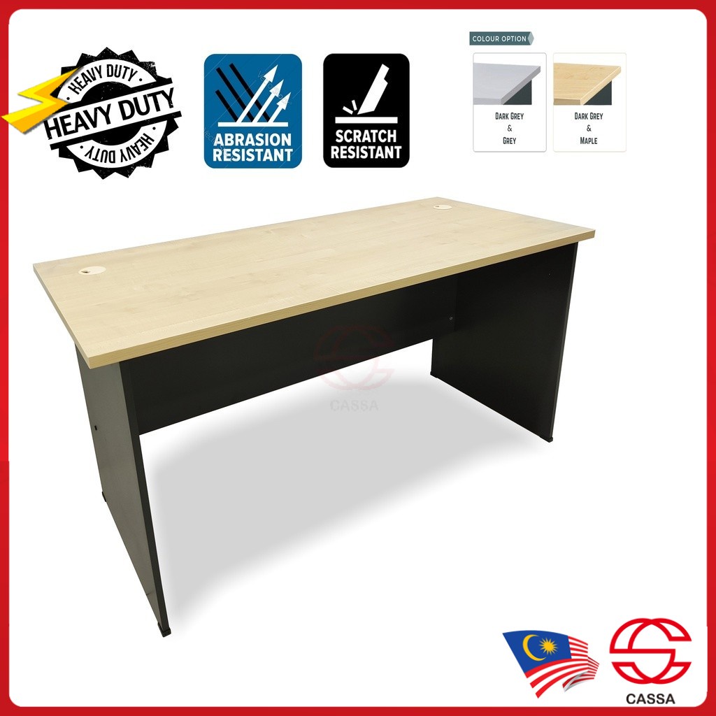 Cassa 4/5/6ft Melamine 25mm Thick Table Top Heavy Duty Scratch ...