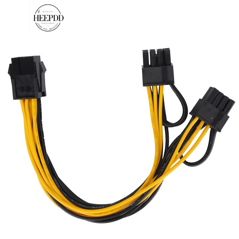 Skill Y‑Splitter Extension Cords PVC Material 18AWG Wire PCI‑e Cable ...