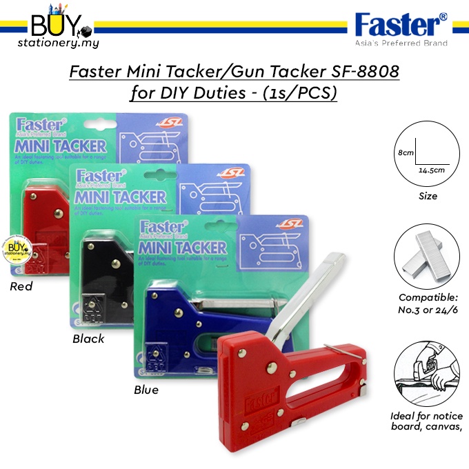 Faster Mini Tacker/Gun Tacker SF-8808 for DIY Duties - (1s/PCS ...