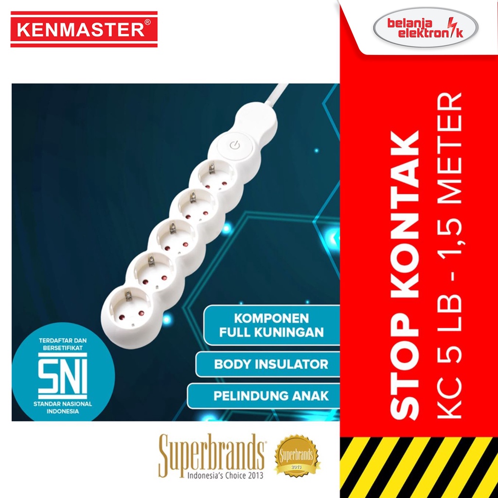 New!! Socket KC-05 KM 5 Cable Hole 1.5 Meters+Switch STKA131 | Shopee ...