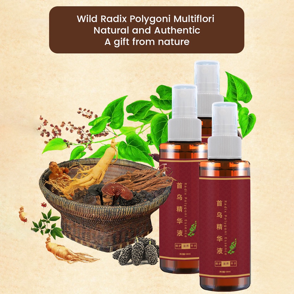 Herbal Gray Hair Spray Polygonum Multiflorum Herbal Extract Hair