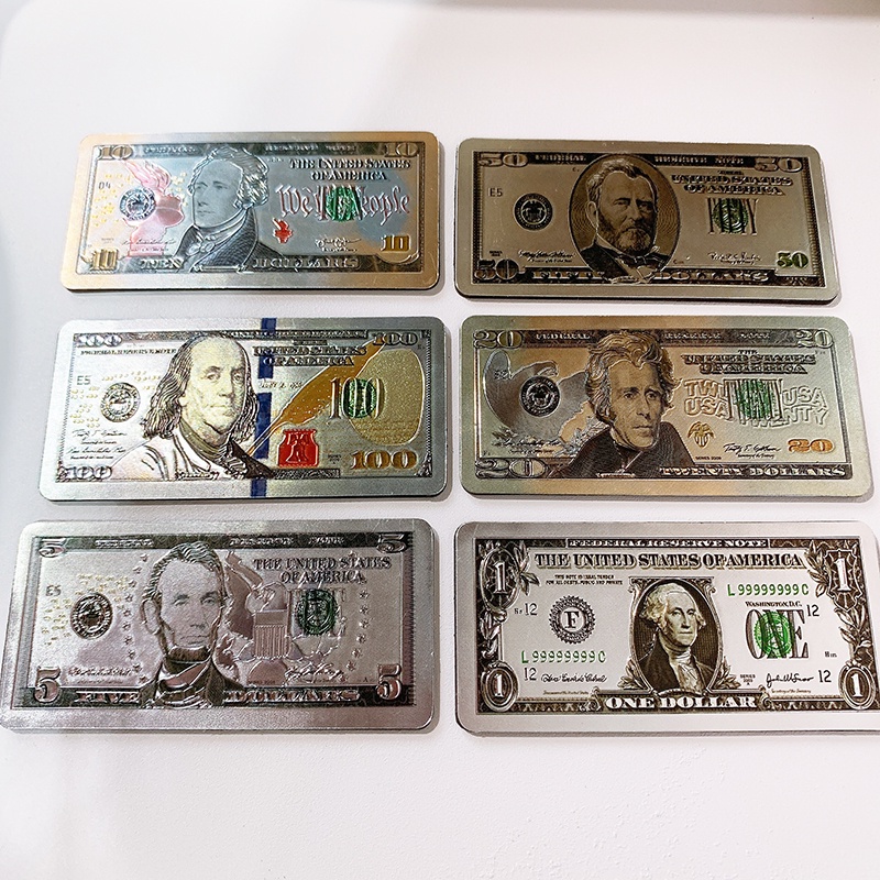 Creative Paper Currency Fridge Stickers Home Decor U.S. Dollar Paper ...