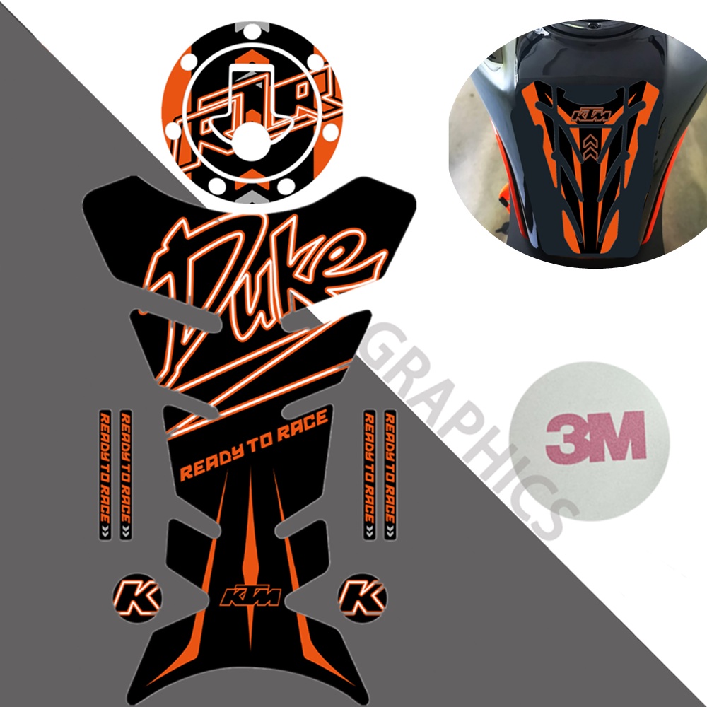KTM Motorcycle Tank Cap Sticker Gas Cover Protection Epoxy Decal ...