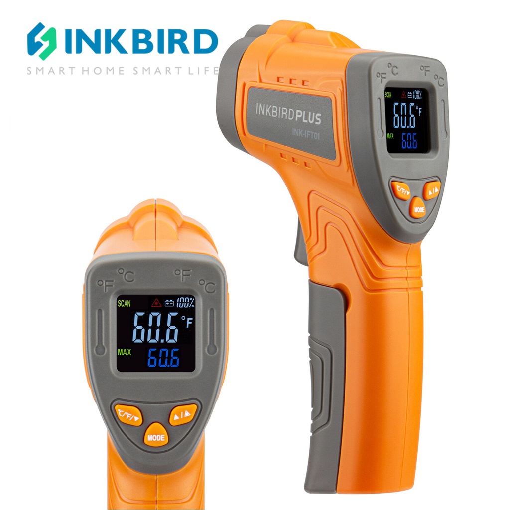 INKBIRD INK-IFT01 Digital Thermometer Laser Infrared Thermometer Non ...