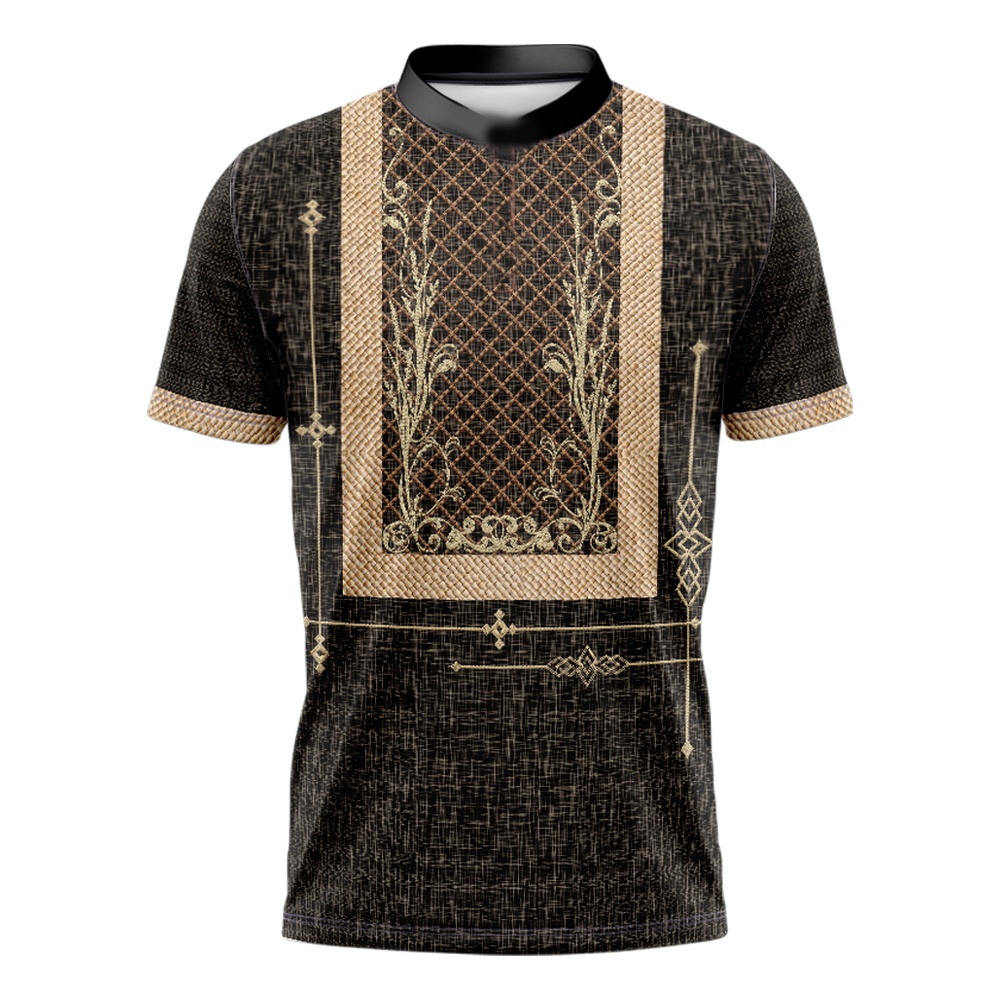 Philippine Ethnic/ Tribal Modern Barong round neck T-Shirt ready stock ...