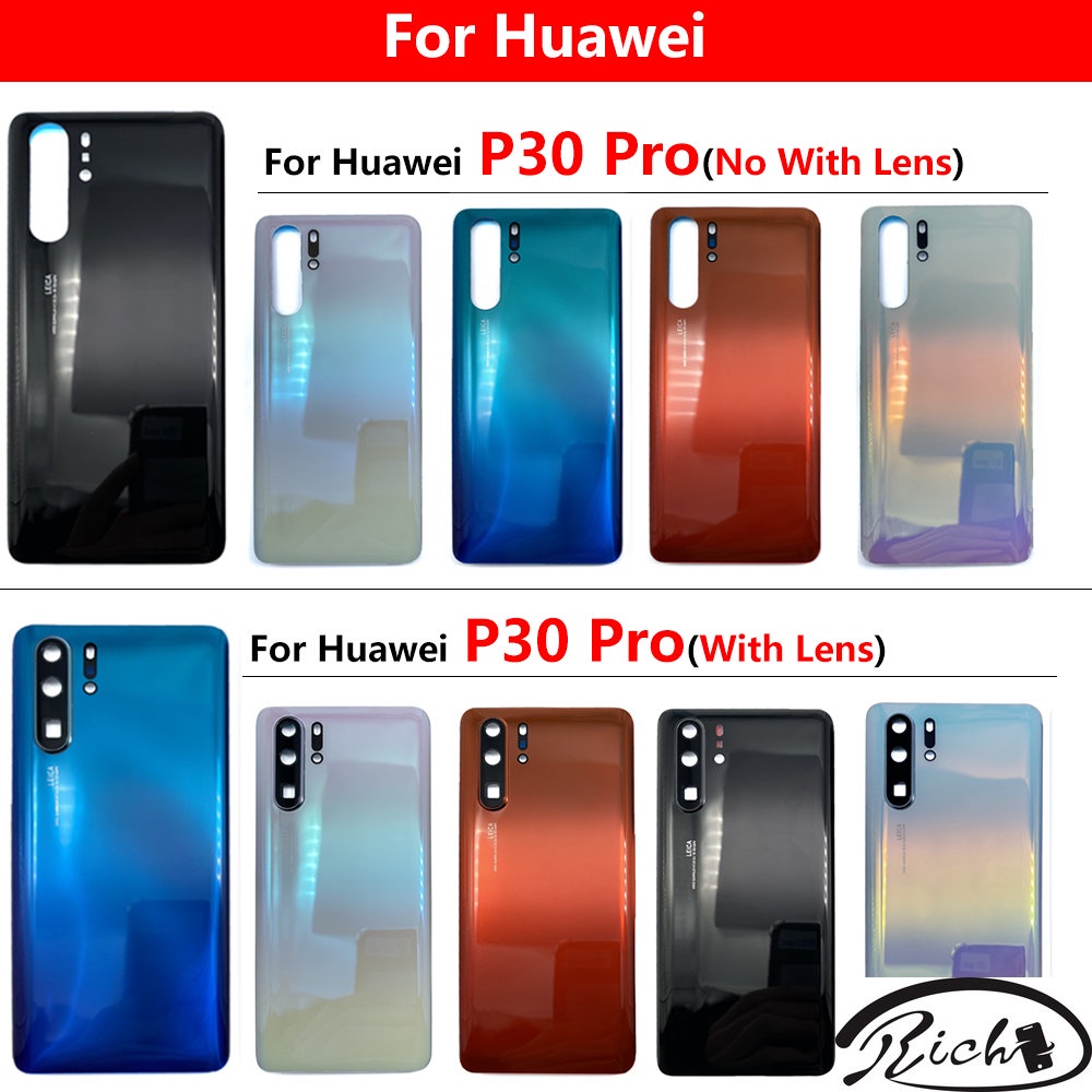 NEW Back Glass Rear Cover For Huawei P30 Pro Battery Door Housing ...