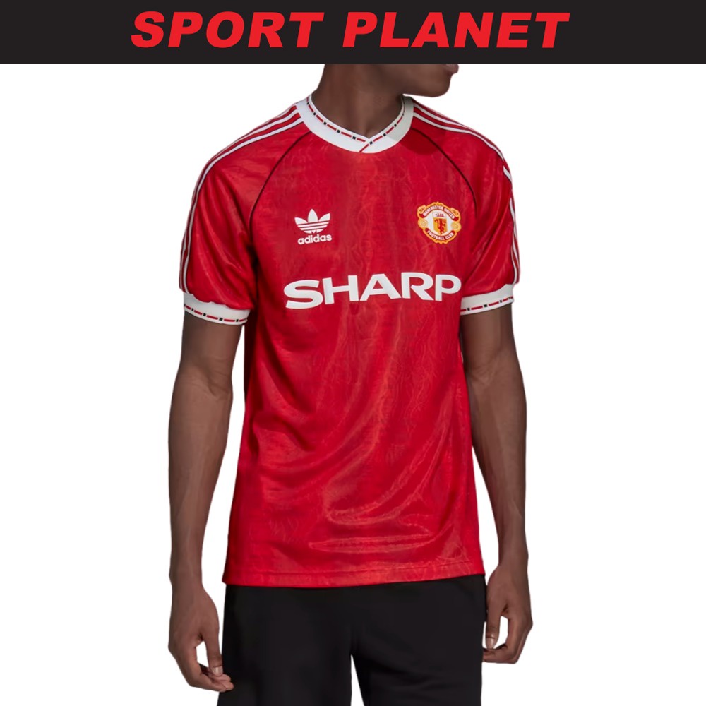 adidas Bunga Men Manchester United 90 Home Jersey Shirt Baju Lelaki ...