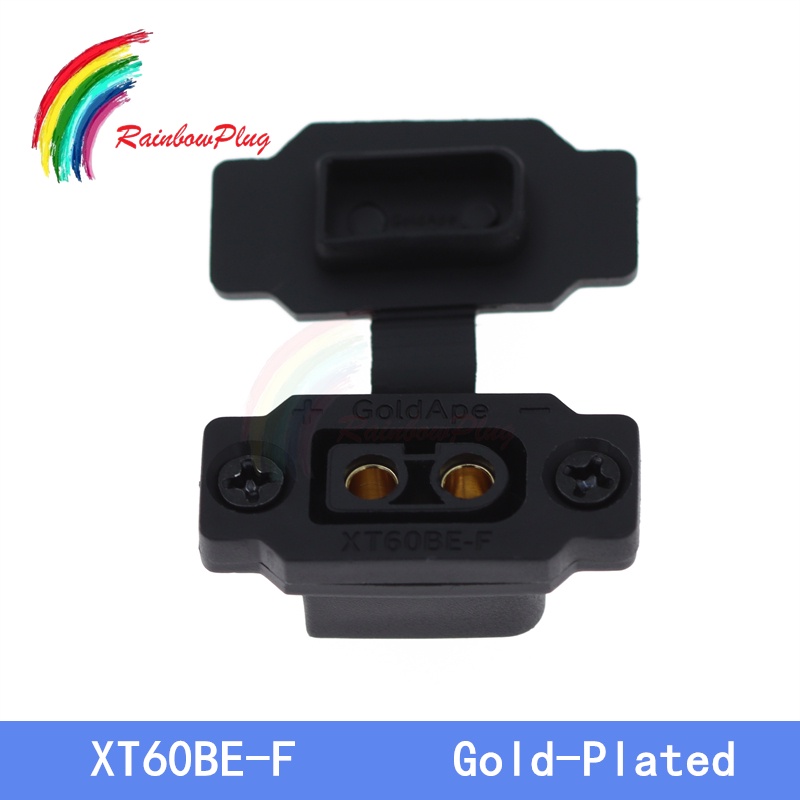 High Current XT60BE-F Gold-plated 30A Quick Charge Female Plug Mountable XT60 Connector Black ...