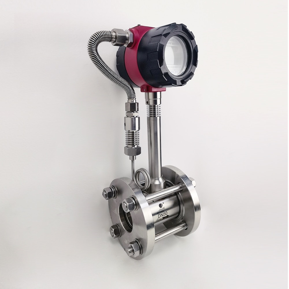 DN25 DN32 DN40 DN50 Vortex Flow Meter Steam Air Flowmeter DIN Clamp Flange RS485 4-20mA 24VDC ...