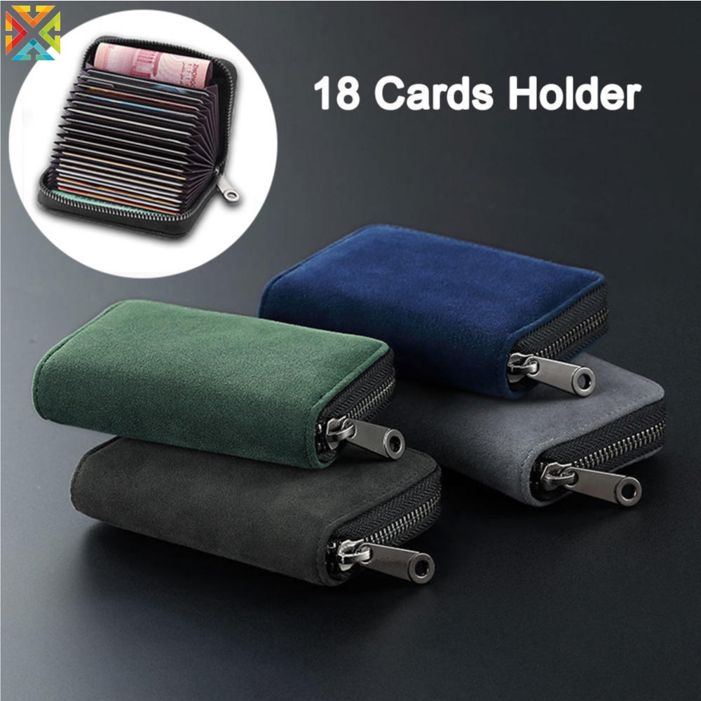 Frosted Leather 18 Cards Holders Multi-card Slot Card Bag Wallets ...
