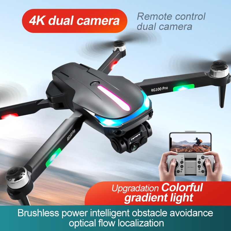 RG100 PRO Drone with 4K HD Dual Camera 270° Obstacle Avoidance Optical ...