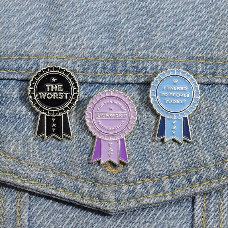 Creative Introvert Award Enamel Pins Brooches Quotes Inspirational ...