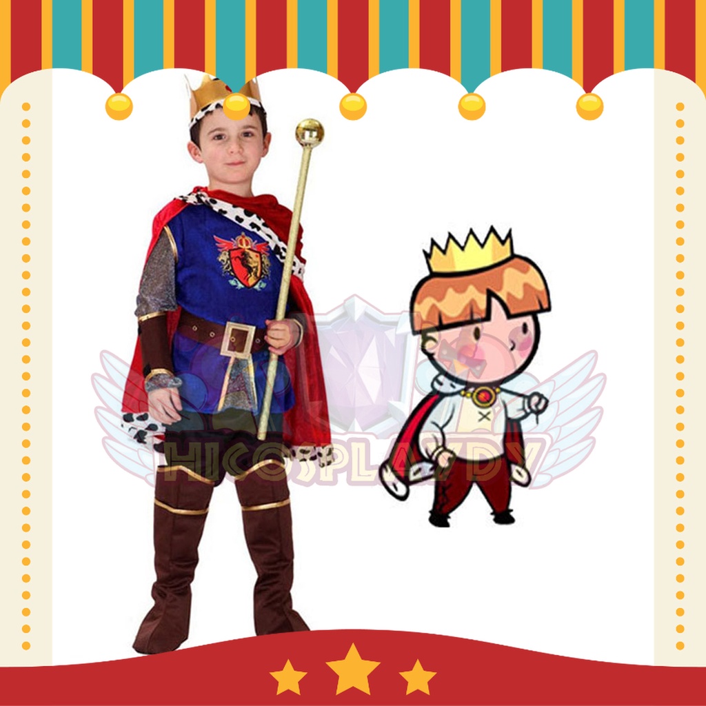 hiCosplayDy Kids Aladdin King Prince Cosplay Costume Set Performance ...