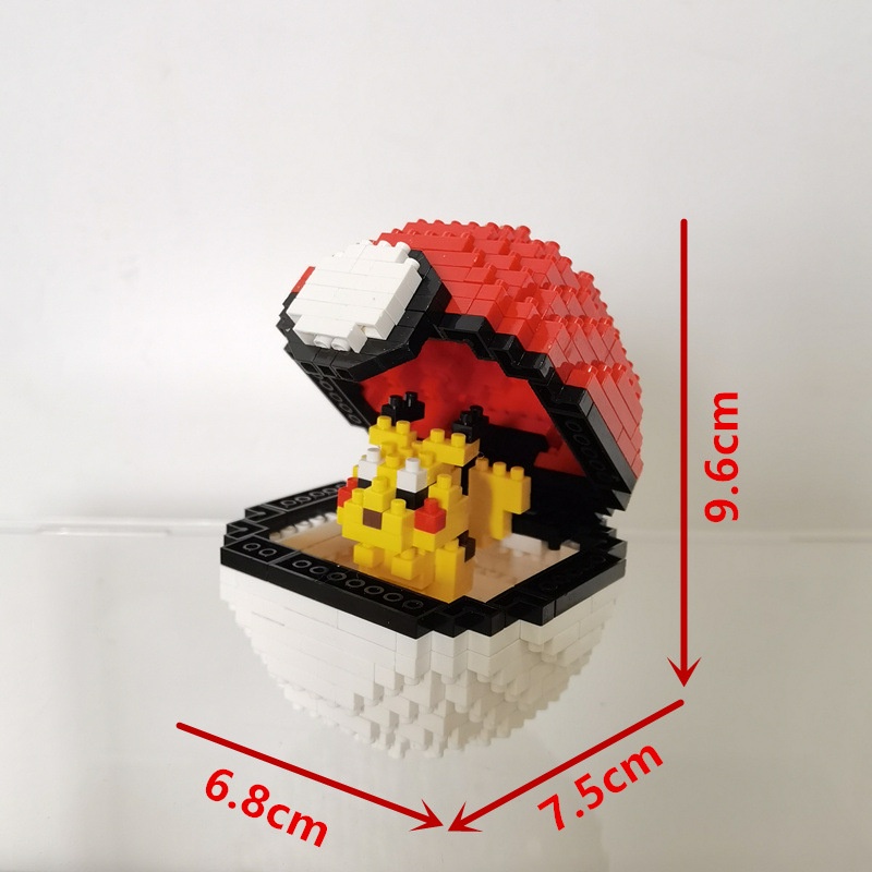 Blok DIY pikachu Pokeball Pocket Monster Building Blocks Pokemon ...