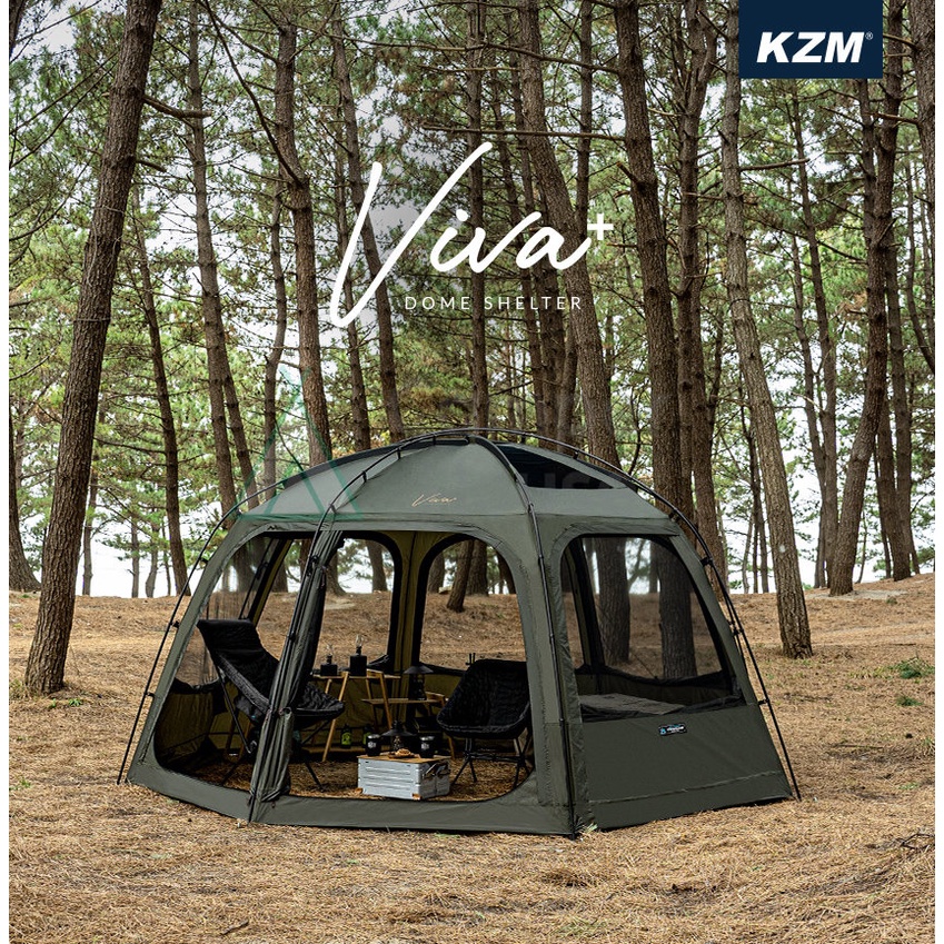 [Pre-Order] KZM Viva Dome Shelter PLUS Camping Outdoor Tent Khemah | Shopee Malaysia