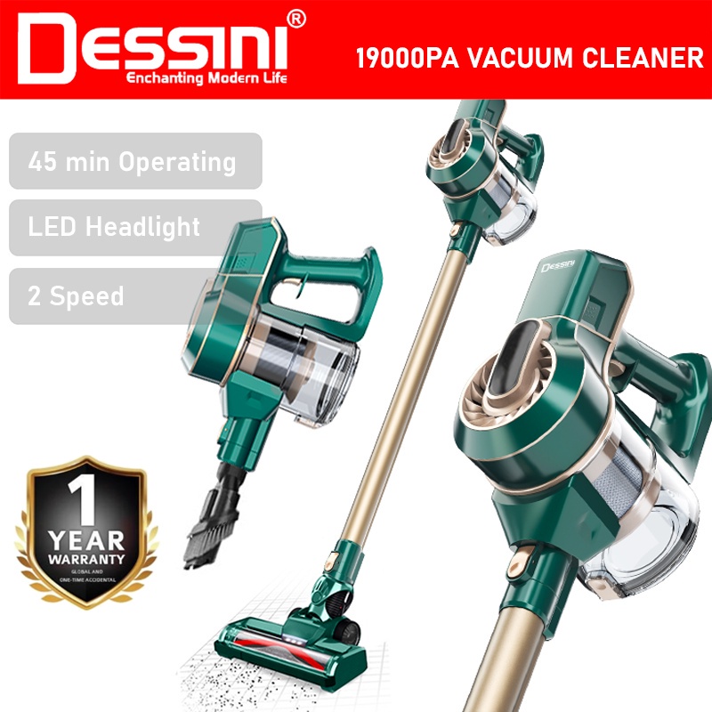 DESSINI Cordless Cyclone Vacuum Tornado V2 PRO Cleaner Mop Floor ...
