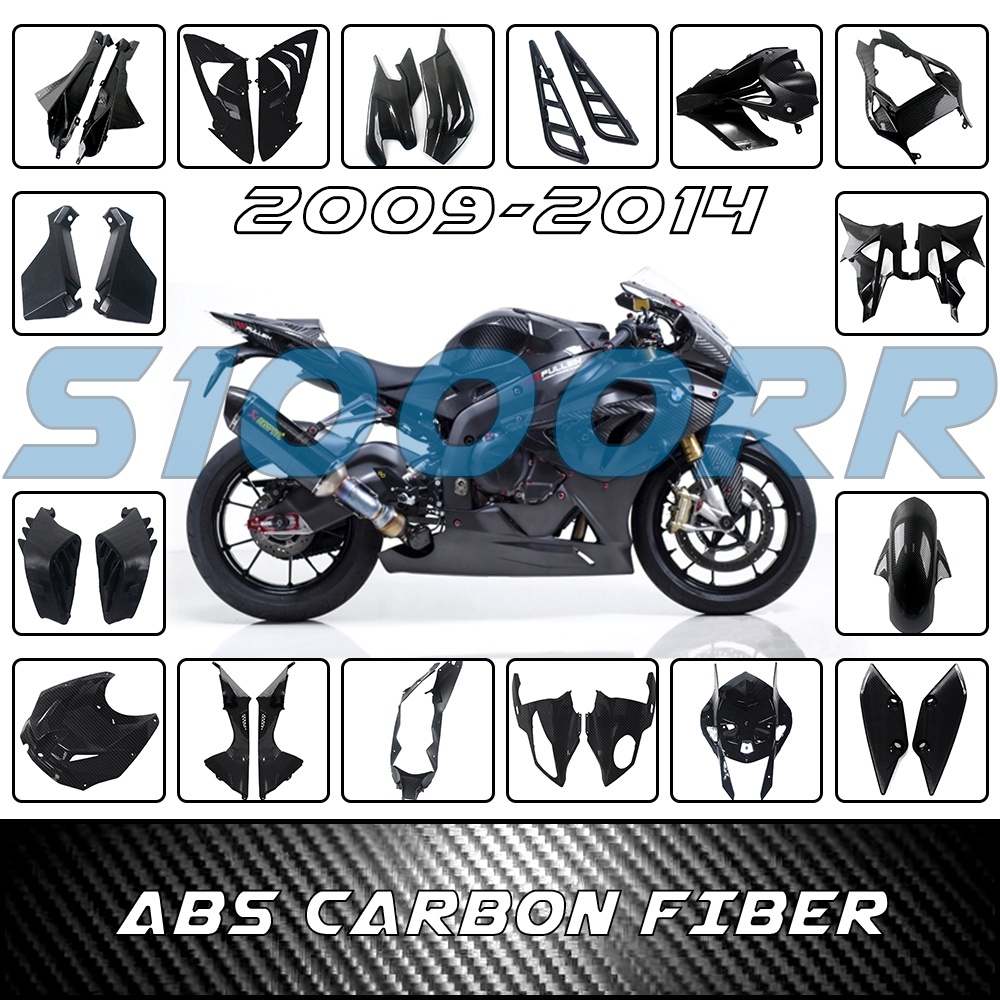 For BMW S1000RR S1000 RR 2009-2014 2010 2011 2012 2013 ABS Carbon Fiber ...