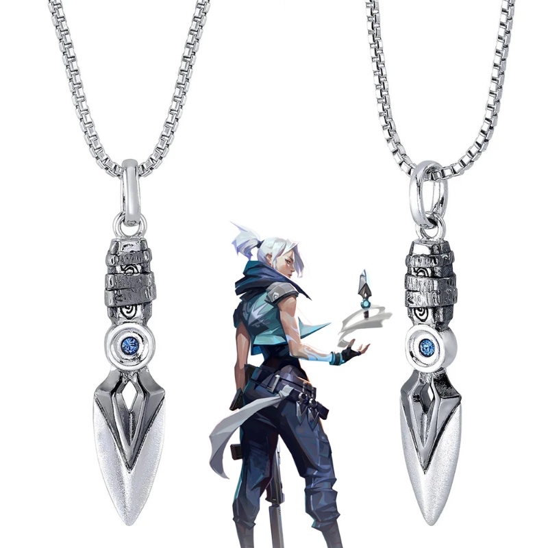 Game Valorant Necklace Jett Sage Cosplay Unisex Pendant Fashion Cosplay ...