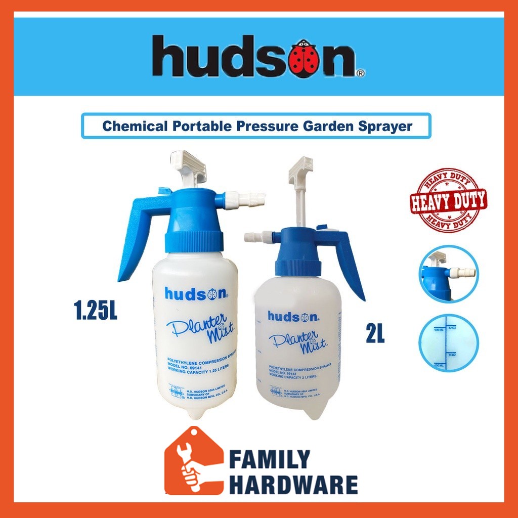 Hudson Planter Mist Chemical Portable Pressure Sprayer Garden Spray ...