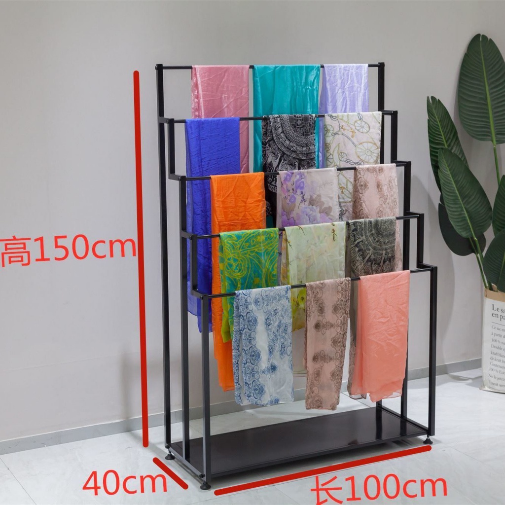 Floor standing scarf rack, silk scarf display rack, clothing store ...