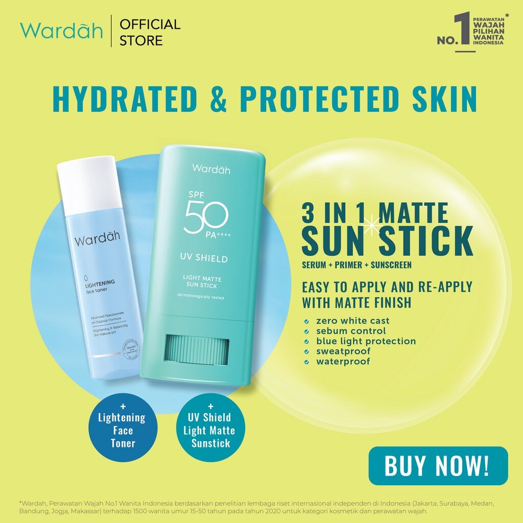 Wardah Hydrated & Protected Skin 2 item | Shopee Malaysia