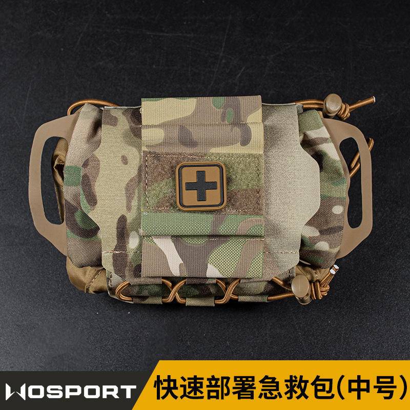 Wosport Tactical Military IFAK Medical Kit MOLLE One-Handed Visit Fast ...