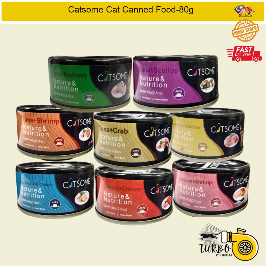 CatSome Cat Canned Food/Wet Food-80g(JELLY-BLACK) | Shopee Malaysia