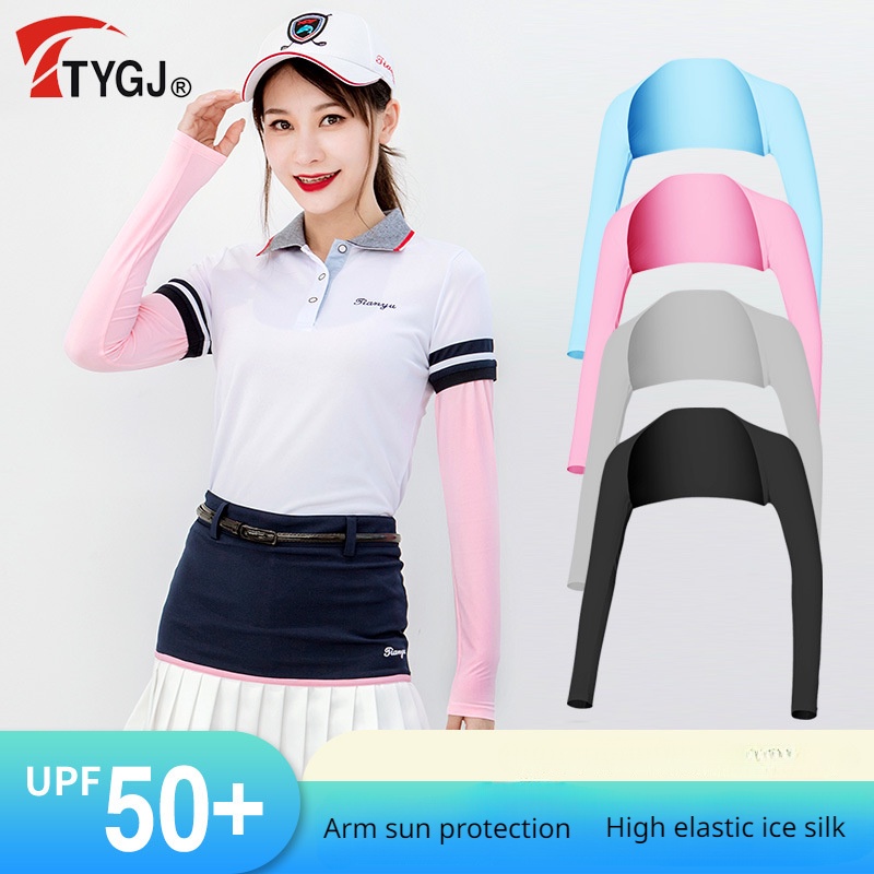 TTYGJ Golf Sun Protection Sleeve Ice Silk Sun Protection Shawl Women's ...